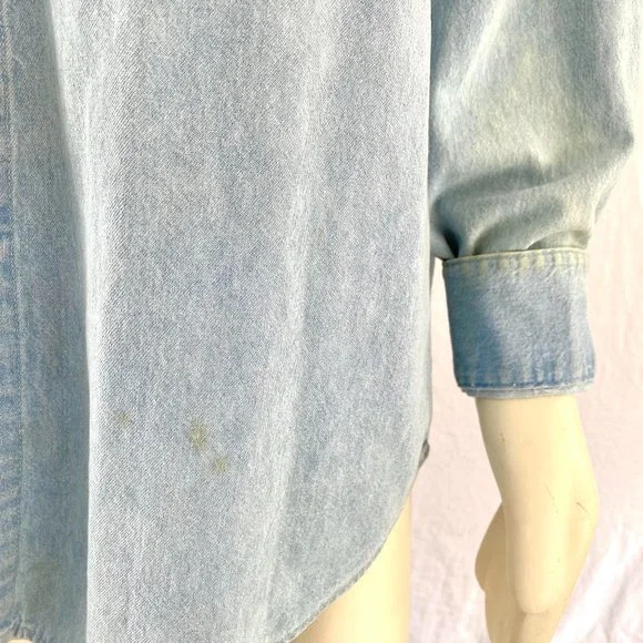 Warner Bros. | Jackets & Coats | Vintage 99s Six Flags Denim Jacket ...